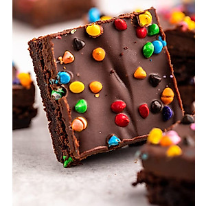 Happy Birthday Gift Chocolate Brownies Large Food Gift Individually Wrapped For Men Women Package | Nut Free | Kosher