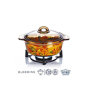 Arcoroc x Nobilta Vitro Blooming Glass Casserole Pot 1.5L