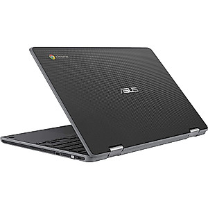 ASUS 2022 Chromebook Flip 2-in-1 360° 11.6" HD Laptop, Intel Celeron N4000 Processor, 4GB RAM, 32GB eMMC Flash Memory, Intel HD Graphics 600, HD Webcam, Chrome OS, Black, 32GB SnowBell USB Card