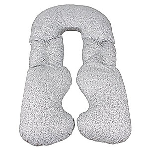 Leachco Back 'N Belly Bunchie Pregnancy/Maternity Body Pillow, Splash Gray , 1 Count (Pack of 1)