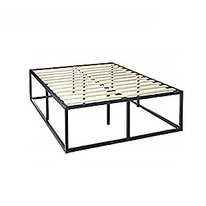 Zinus 8 Inch Green Tea Aspire Memory Foam Mattress, Full & Joseph Metal Platforma Bed Frame/Mattress Foundation/Wood Slat Support/No Box Spring Needed/Sturdy Steel Structure, Full