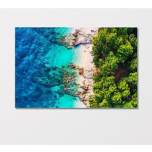 Croatia's Turquoise Coast Canvas Print 5 Panels / 36x24 inches