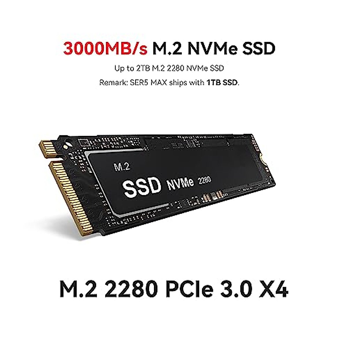 Beelink SER5 MAX Mini PC, AMD Ryzen 7 5800H(up to 4.4GHz) 8C/16T, Mini Computer 16GB DDR4 RAM 1TB NVMe SSD, Mini Desktop Computer 4K 60Hz Triple Screen Display HDMI&DPUSB-C WiFi6 BT5.2 WOL 54W HTPC