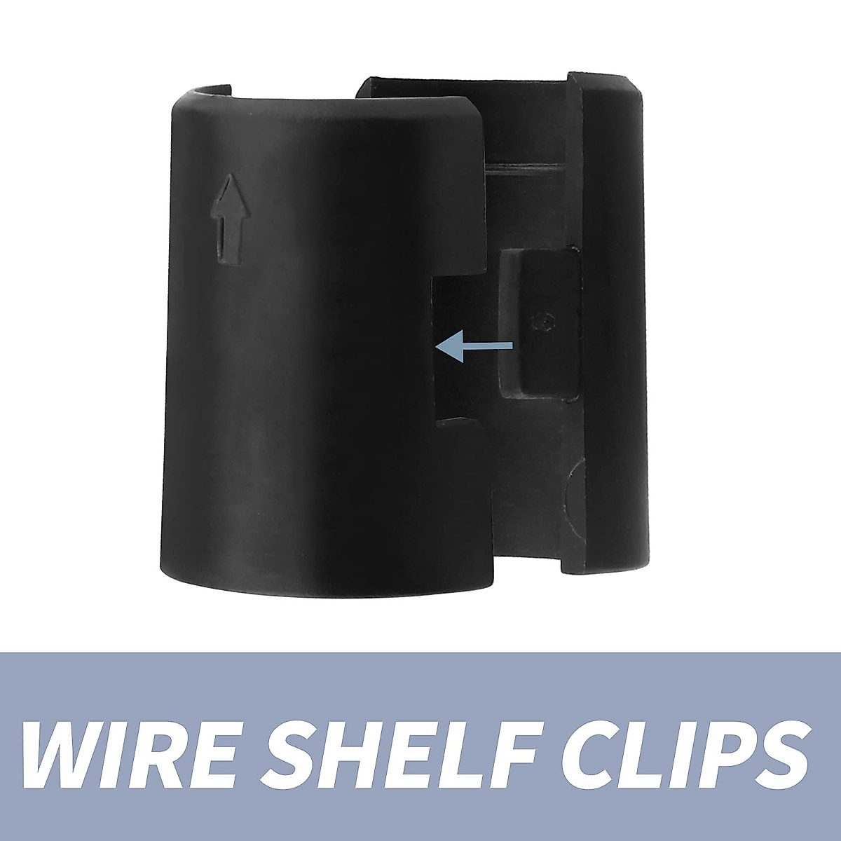 Bivethoi 72 Pack Wire Shelf Clips for 7/8 Inch Post, Split Shelving Sleeves Replacements for Wire Shelving System, 36 Pairs