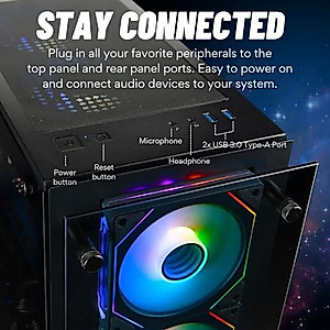 Stratos Micro Gaming Desktop - RTX 4070 TI Super (> 3090), Intel 20 Core i7-14700KF (~ i9-13900K), 32GB DDR5 RAM, 1TB NVMe SSD + 3TB HDD, WiFi, W11H - Liquid Cooled RGB Gamer Computer