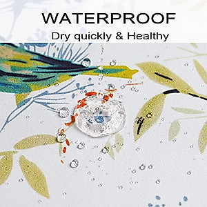 VOGOL Farmhouse Shower Curtains for Bathroom, One Panel Blue Birds Waterproof Modern Shower Curtain with Hooks, 72 x 84 Inch