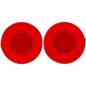 MMOBIEL Ear Pads Cushions Compatible with Monster Beats by Dr. Dre Pro Detox Headphones Protein Leather (Red)