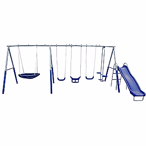 XDP Recreation Fun Forever Swing Set, Gray