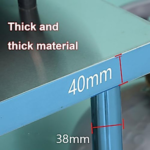 Stainless Steel Work Table Kitchen Stovetop Casework Organizer Storage Rack Commercial Prep Table Large Storage Three Tier Metal Table with Solid Construction(60x40x80cm)