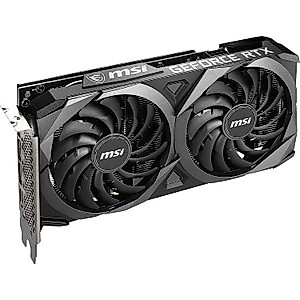 MSI GeForce RTX 3060 DirectX 12 Ultimate RTX 3060 VENTUS 2X 12G OC 12GB 192-Bit GDDR6 PCI Express 4.0 HDCP Ready Video Card