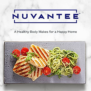 Nuvantee Spiralizer for Veggies - Zucchini Noodle Maker Slicer w/ 5 Blade Cutter Attachments - Vegetable Spiralizer for Cucumber Slicer, Curly Fries, Zoodles, Potato, Squash & Spaghetti