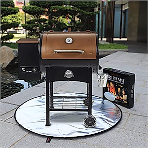 Safeparty Fire Pit Mats for Under Fire Pit - (38" Large) 3 Layers Premium Round Fire Pit Mat for Deck, Patio, Grass and Composite, Fire Pit Pad, Fire Mat, Fireproof Mat for Fire Pit Grill BBQ Smoker