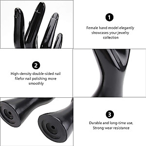 Cabilock 2pcs Necklace Rings Ring Tray Mannequin Hand Form Bracelet Ring Stand Cone Ring Holder Creative Display Stand Jewelry Display Rack Jewelry Organizer Model Bracket Props Desktop