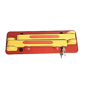 SEFAX Parking Space Lock, Parking Barrier, Manual Parking Blocker and Space Saver Parking Space Lock Thickened Triangle Parking Lock