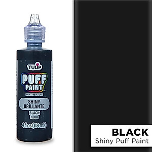 Tulip Puff Paint Slick Black 3 Pack, 4 Fl Oz (Pack of 3)