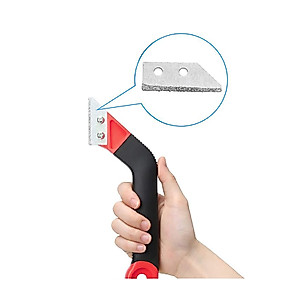 Cleaning Tile Grout Removal Tool, Saw Angle Grout Scraper, Utility Knife Set, 2 Knives And 5 Blades Replacement Blades For Tile Cleaning