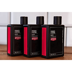 UPPERCUT DELUXE Strength and Restore Shampoo For All Hair Types & Infused with Biotin & Caffeine, 8.1 fl. oz. / 240 ml