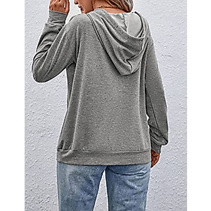 Blooming Jelly Women's Skeleton Hoodie Skull Graphic Hoodies Long Sleeve Top Pullover Oversized Sweatshirt（X-Large,Grey-Hoodie）