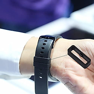 RCNZWQB 12PCS rubber silicone Watch Band keeper Holder loops Smartwatch Strap Retainer Fastener Rings Wristband Replacement Accessories 20mm color2