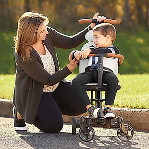 Evolur Cruise Rider Stroller, Lightweight Stroller with Compact Fold, Easy to Carry Travel Stroller, Koala Gray