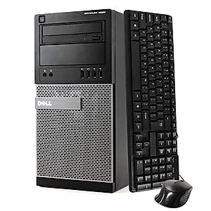 Dell Optiplex 9020 Mini Tower Desktop PC, Intel Core i5-4570-3.2 GHz, 32GB Ram, 1TB(1000GB) SSD Drive, WiFi, DVD-RW, Windows 10 Pro (Renewed)