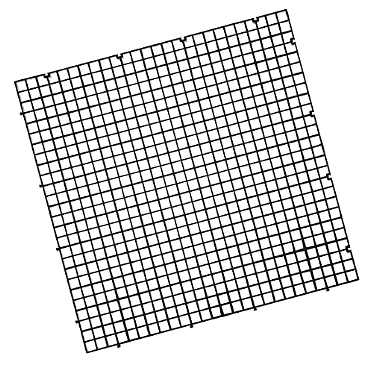 ALEGI 12 Pcs Aquarium Fish Tank Divider Plastic Egg Crate Aquarium Filter Bottom Tray Grid Isolation Board Partition Net Pane Separator (L 12pcs Black)