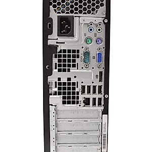 HP Elite Desktop Computer, Intel Core i5 3.1 GHz, 8 GB RAM, 500 GB HDD, Keyboard & Mouse, Wi-Fi, 17in LCD Monitor, DVD-RW, Windows 10, (Renewed)