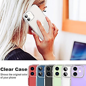 JJGoo Compatible with iPhone 12 Case & 12 Pro Case Clear Soft Transparent Shockproof Protective Slim Thin Bumper Phone Cover for 12 and 12 Pro - 6.1 inch