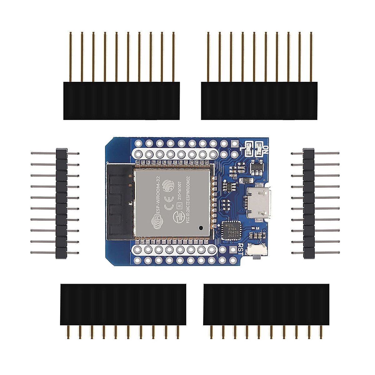 6Pcs ESP32 D1 Mini NodeMCU D1 Board MH-ET Live MiniKit for ESP32 WiFi Module Bluetooth Internet of Development Board Based ESP8266 Fully Functional with Pins for WeMos D1 DIY Kit