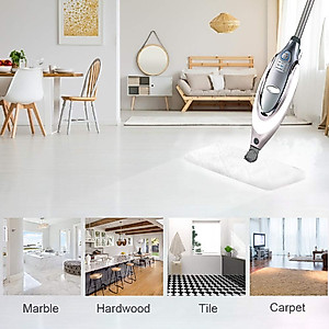 Fushing 10Pcs Steam Mop Pads, Washable Microfiber Cleaning Steamer Replacement Pads for Shark Steam Pocket Mop Hard Floor Cleaner S3500 Series S3501 S3550 S3601 S3601D S3801 S3801CO S3901 SE450 S2901