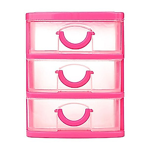 SKFVKAB Objects Desktop Plastic Drawer Sundries Durable Small Mini Case Housekeeping & Organizers Large Storage with Lids