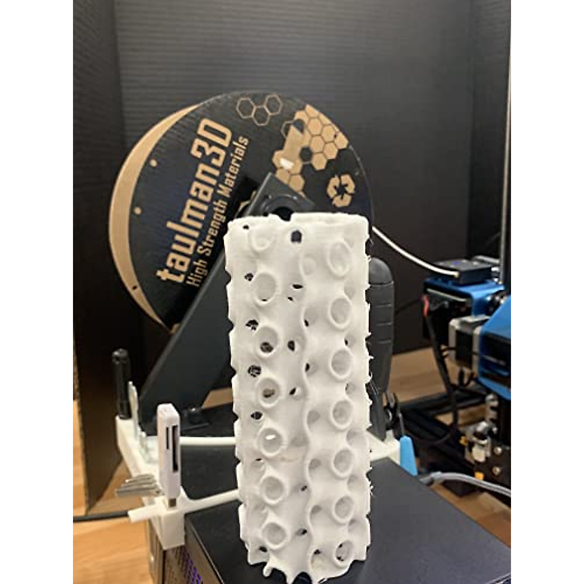 taulman3D PETG Recycled Filament 1.75mm, 3D Printer Consumables, 1kg Spool (2.2lbs), 100% Recycled Enviro PETG, Fit Most FDM Printer (White)