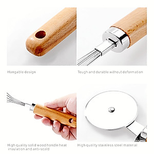 Bapocsc 9 pcs Kitchen Gadgets & Kitchen Tool Gift Set Kitchen Essentials(Can opener,Ice scream scoop,Peeler,Pizza cutter,Garlic press,Cheese grater,Whisk,Cheese knife,Bottel opener)