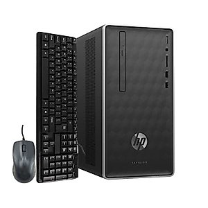 HP Pavillon 590-A0019 Tower Computer Desktop PC, AMD Dual Core A9-9425 3.10GHz Processor, HDMI, |8GB Ram DDR4| |1TB Hard Drive|, WiFi and Bluetooth, Keyboard Mouse, Windows 10 (Renewed)