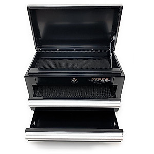Viper Tool Storage V218MCBL 18" 2-Drawer Mini Chest, Black
