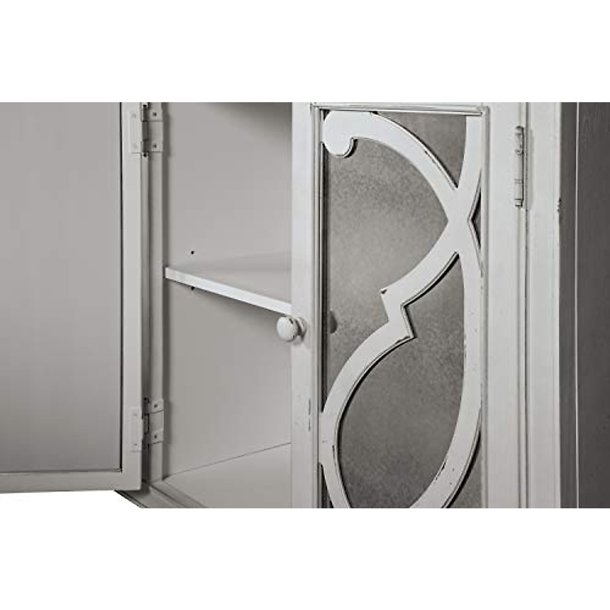 Signature Design by Ashley Mirimyn Vintage Accent Cabinet or TV Stand, Light Gray