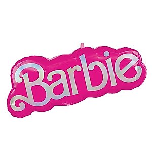 Anagram Super Shape Barbie 32 inch Hot Pink Foil Balloon