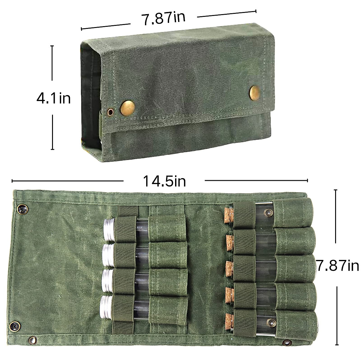 SPINNDO ULUZE Camping Spice Kit Travel Spice Holder Hiking Spices Set bushcraft Spice kit