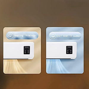 Geuxe Cooling and Heating Dual-Purpose Heater Household Wall-Mounted Electric Heater Small Air Conditioner US Plug