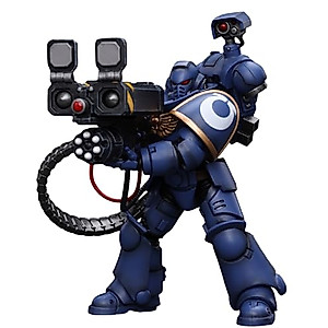 HiPlay JoyToy Warhammer 40K Collectible Figure: Ultramarines Desolation Marine with Castellan Launcher-Superkrak 1:18 Scale Action Figures JT8810 (Castellan Launcher-Superkrak JT8810)