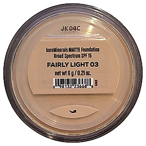 Bare Escentuals Bare Minerals Foundation Matte SPF 15 Fairly Light, Large, 0.21 Ounce