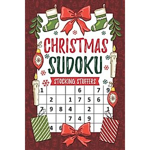 Christmas Sudoku Stocking Stuffers: Fun Christmas Holiday Activity Book For Adults
