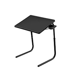 Boidheach TV Tray Stand is an Adjustable Angle Sofa Stand Coffee Table with six Height adjustments and Three Angles,Retractable Cup Holder, Convenient and Comfortable tv Tray