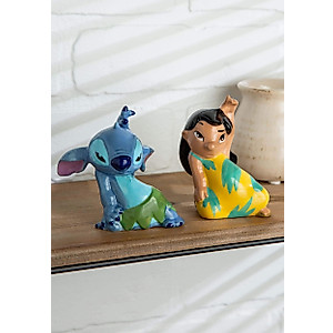 Enesco Lilo and Stitch cermaic Salt and Pepper Shakers, 3.5 Inches, Multicolor