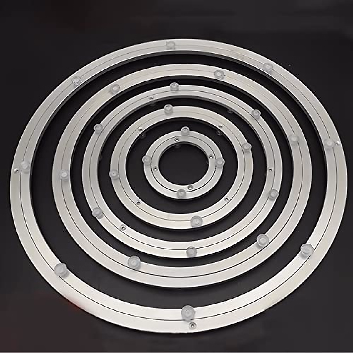 Heavy Duty Silent Lazy Susan Turntable 1 Piece, 12~100 Cm Aluminium Alloy Table Turntable Base Bearing, Round Table Swivel Base For Kaleidoscopes Tabletop Serving Show
