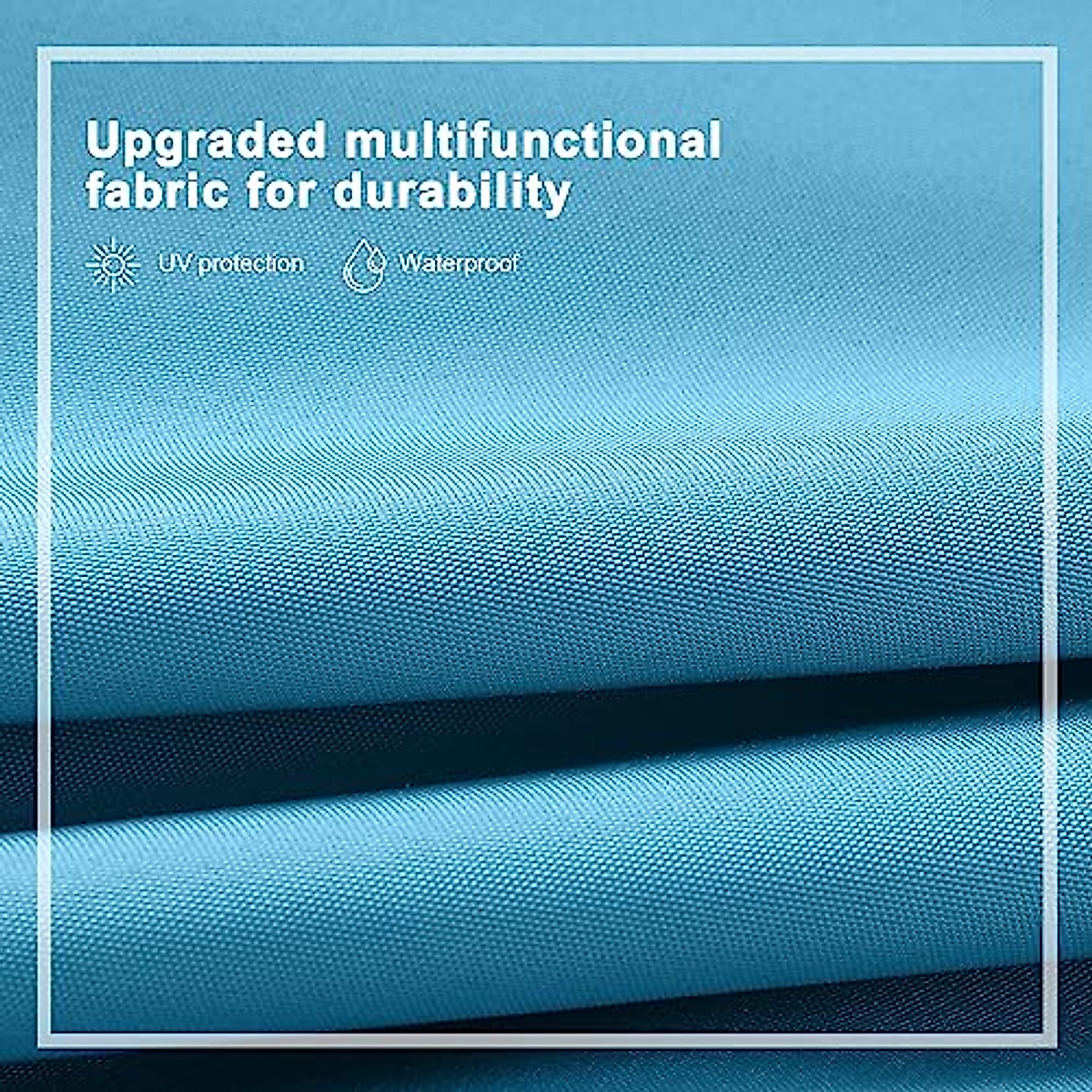 ABCCANOPY Solar Led Patio Umbrellas 3-Tiers 11FT (Turquoise)