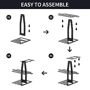 VR Stand Accessories Compatible with Quest 2, HTC VR, Rift S, Valve Index, HP Reverb G2, Quest VR Headset and Touch Controllers Made by Aluminum