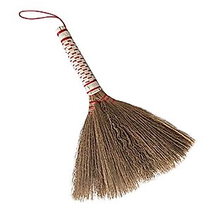 IWOWHERO 1pc Hand-Knitted Small Broom Hand Whisk Hamster Mini Broom Woven Broom Whisk Broom Mini Sweep Brush Sweeping Broom Sofa Hand Broom Mini Broom Brush Pet Hair Broom Dust Miscanthus