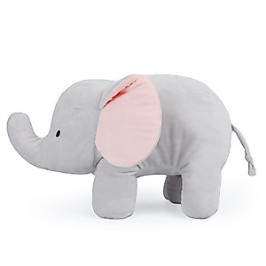 WEIGEDU Elephant Stuffed Animals for Girls Boys Birthday Playmate Gifts- 4 in 1 Plush Toy Mommy Elephant PlaySet with 3 Babies Doll Surprise Toys, 14 inches