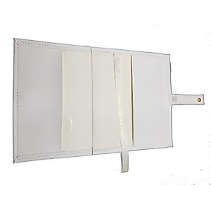 Culver Enterprises Deluxe Double Alcoholics Anonymous AA Big Book & 12 Steps & 12 Traditions Book Cover Medallion Holder White